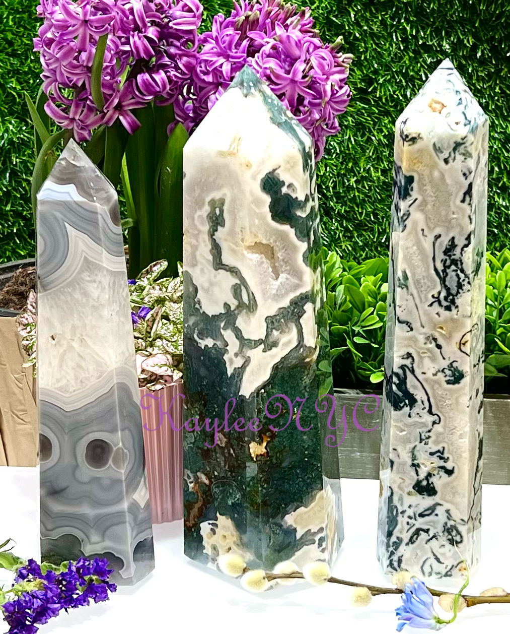 Extra Large Obelisk – Forget Me Not- Plants&Decor